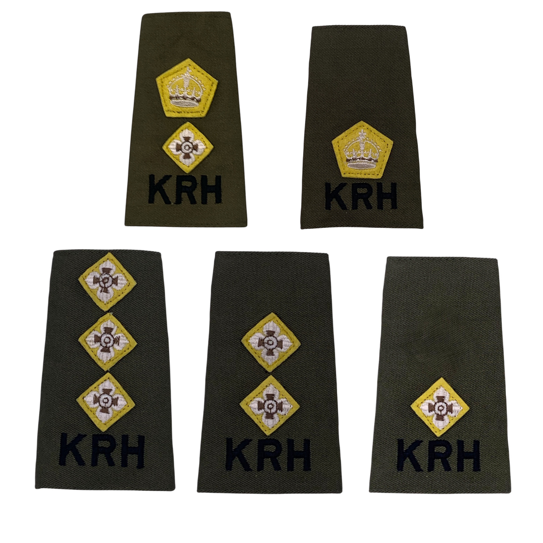 Officers Olive Rank Slides – KRH Direct